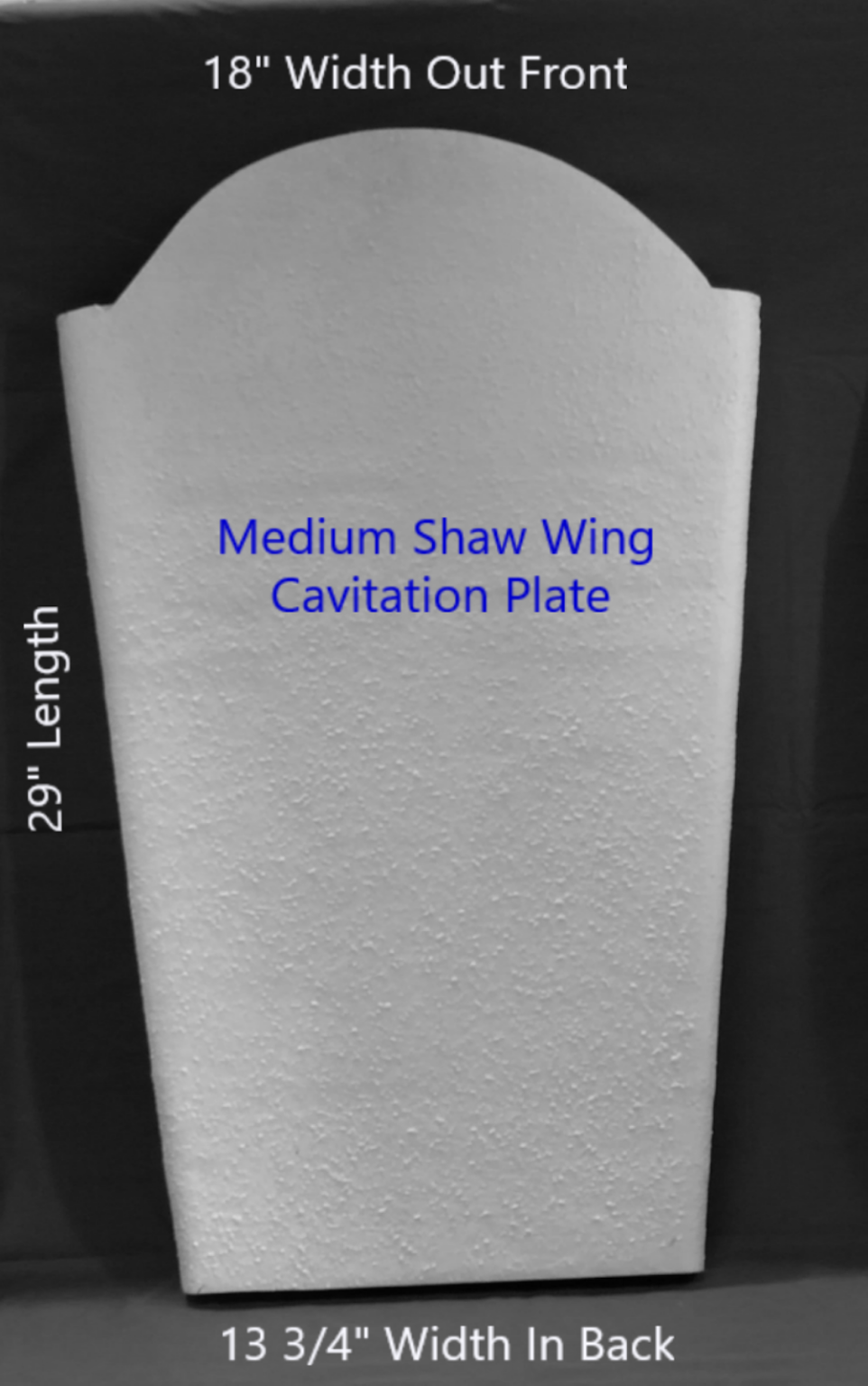Stiffy Shaw Wing Cavitation Plate - Fibertex & Supply, Inc.